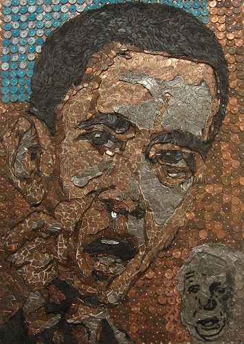 Artblog | Pennies, nickels and dollars-Ted Stanke’s money mosaic