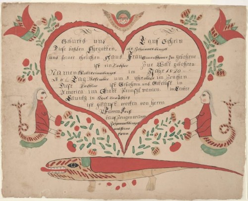 Artblog | Reclaiming a folk tradition — Framing Fraktur at the Free Library