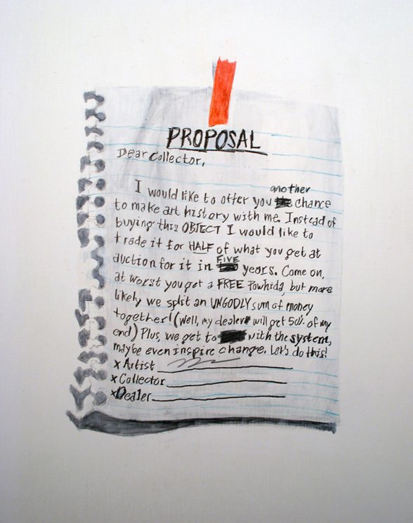 Artblog | Proposal writing as art practice